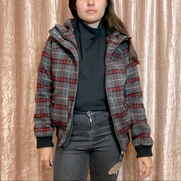Empyre | Jackets & Coats | Empyre Plaid Puffer Jacket | Poshmark